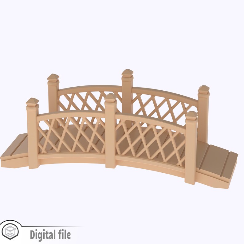 1:87 HO Small Bridge #1 Train Model 3D Stl File - Etsy