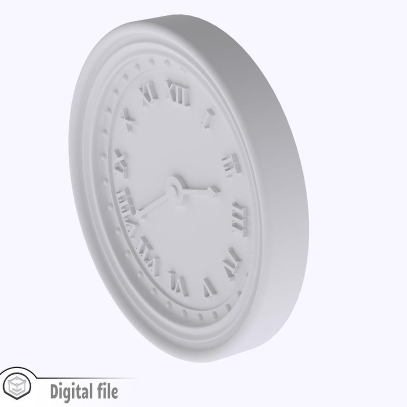 1:12 Miniature Wall Clock 3d Stl File - Etsy