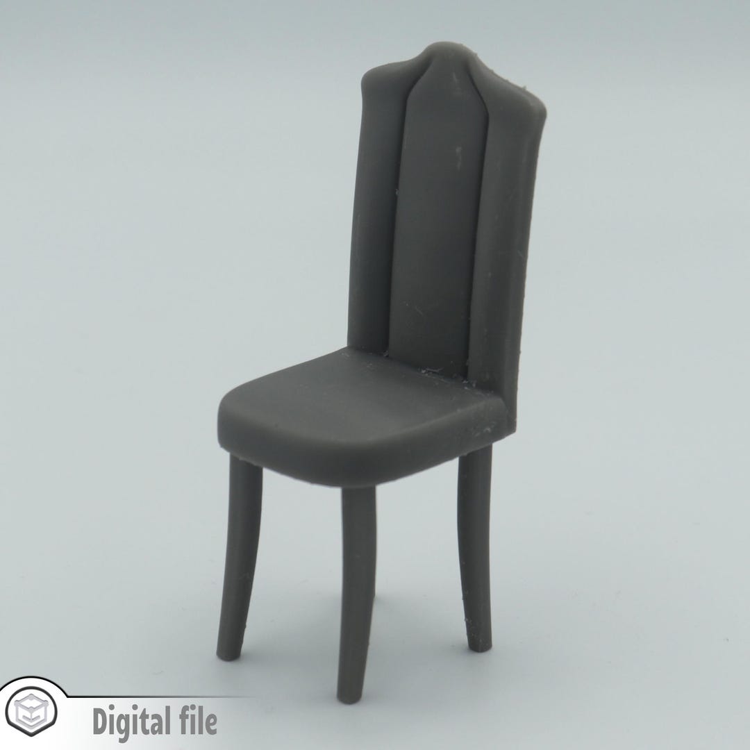 1:12 Miniature Modern Dining Room Chair 3d Stl File - Etsy