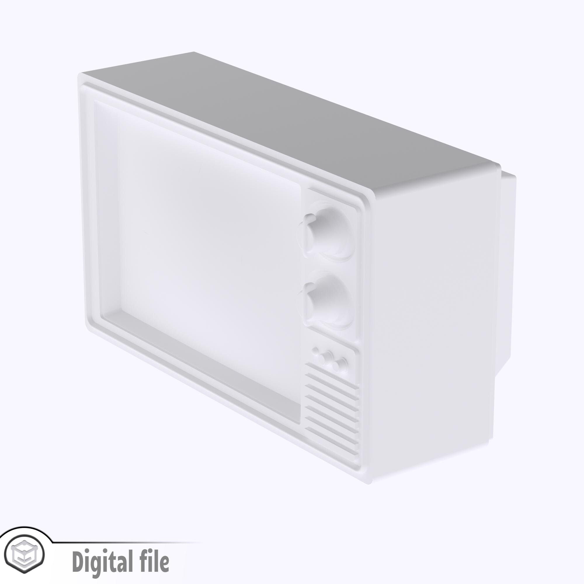 1:12 Miniature Retro TV 3d Stl File - Etsy
