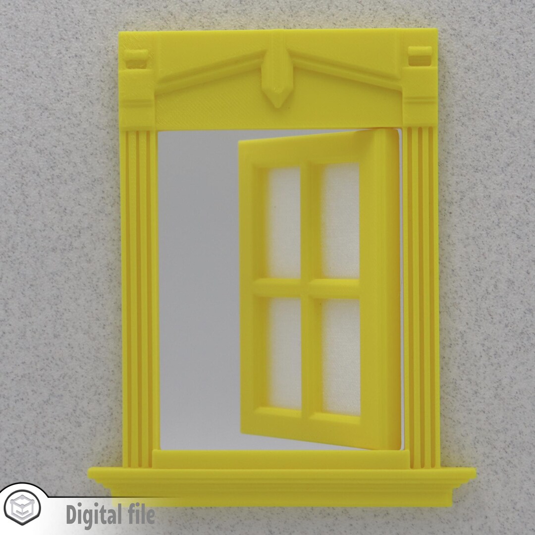 1:12 Miniature Functional Single Window Style 4 Multi-color and Multi ...