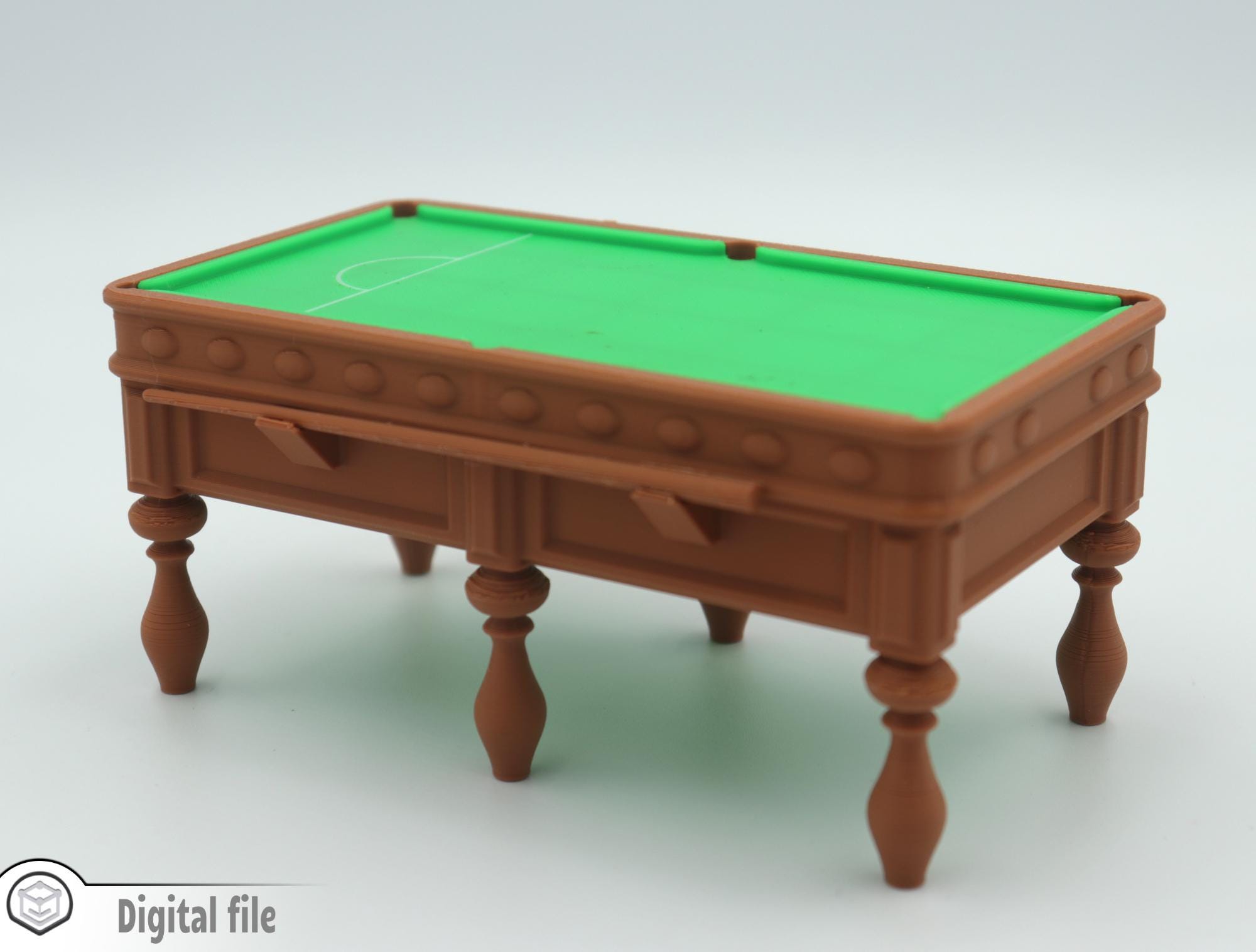 1:12 Miniature Snooker Table Game 3d Stl File - Etsy