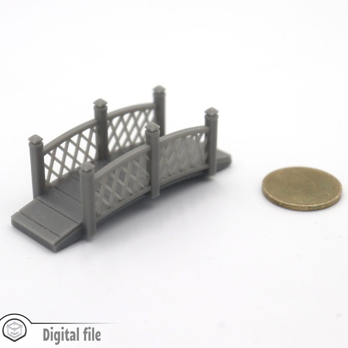 1:87 HO Small Bridge #1 Train Model 3D Stl File - Etsy