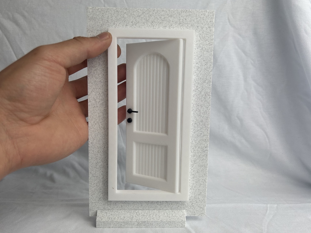 1:12 Miniature Functional Door Style 1 3d Stl File - Etsy