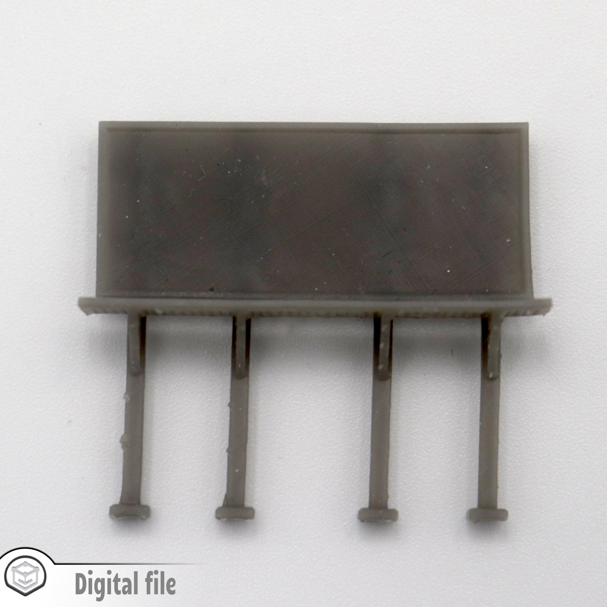 1:87 HO Metal Billboard Train Model 3D Stl File - Etsy