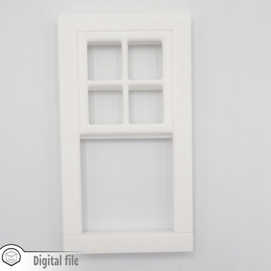 1:12 Miniature Vertical Sliding Window Style 1 Multi-color and Multi ...