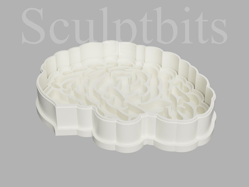 Cookie Cutter Human Brain Cutterstamp 3d Stl File - Etsy