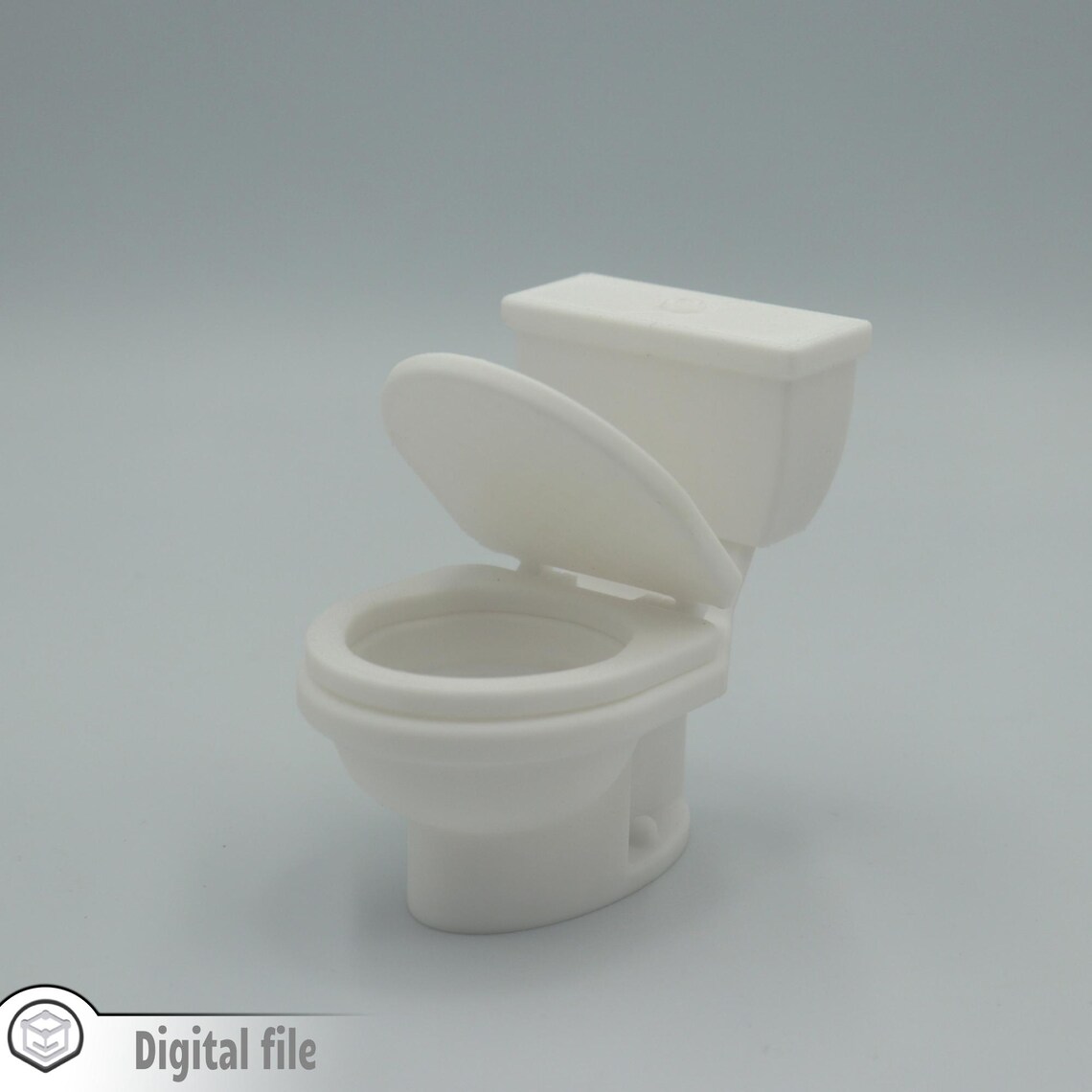 1:12 Miniature Bathroom Modern Toilet 3d Stl File - Etsy