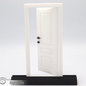 1:12 Miniature Functional Door Style 4 3d Stl File - Etsy