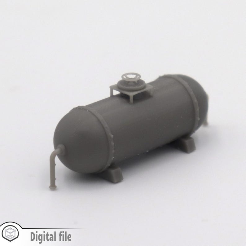 1:87 HO Propane Gas Tank Train Model 3D Stl File - Etsy