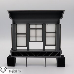 1:12 Miniature Bay Window With Functional Sliding Windows Multi-color ...