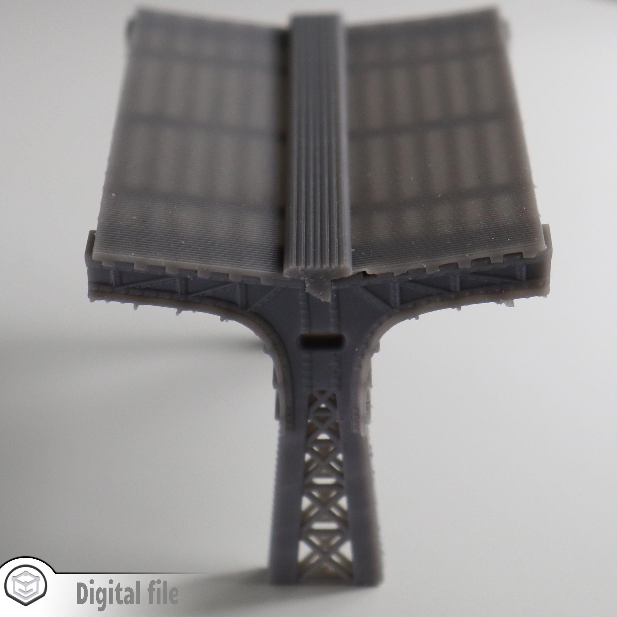 1:87 HO Train Station Outdoor Platform #1 Train Model 3D Stl File - Etsy