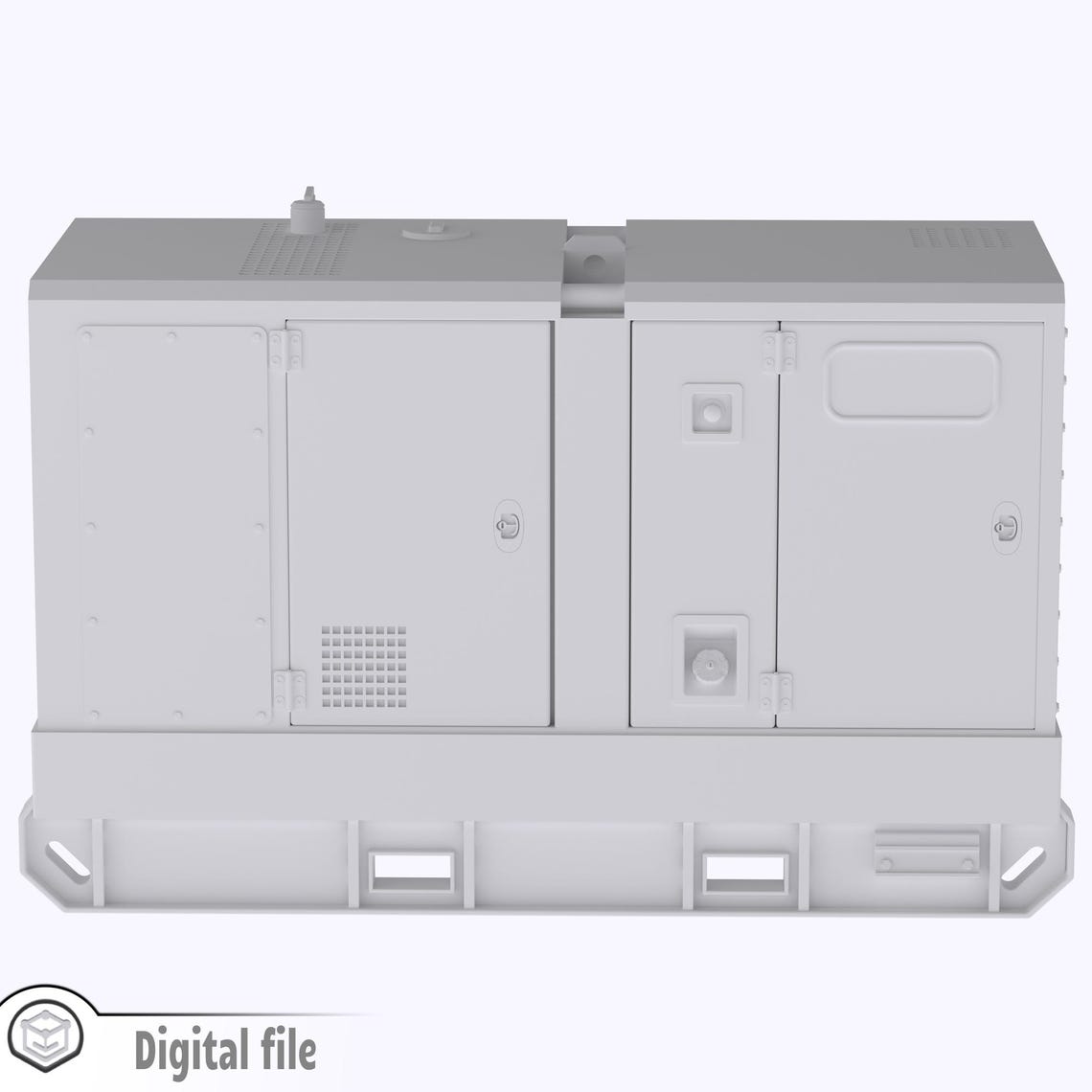1:87 HO Scale Large Diesel Generator Atlas Copco Inspired Model 3D Stl ...