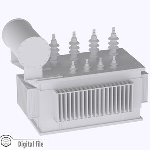 1:87 HO Scale Big Electrical Transformer Station Train Model 3D Stl ...