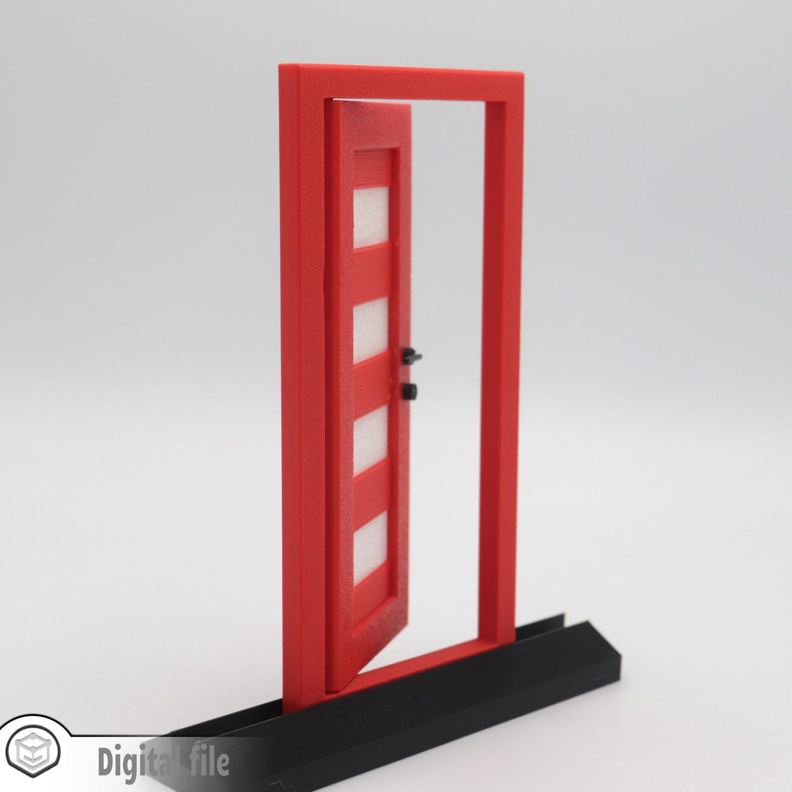 1:12 Miniature Functional Door Style 6 Multi-color and Multi-material ...