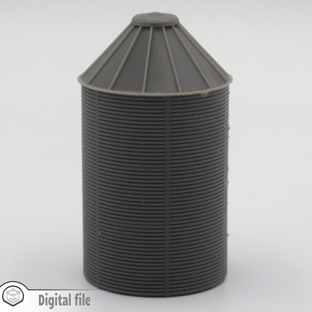 1:87 HO Agriculture Silo Train Model 3D Stl File - Etsy