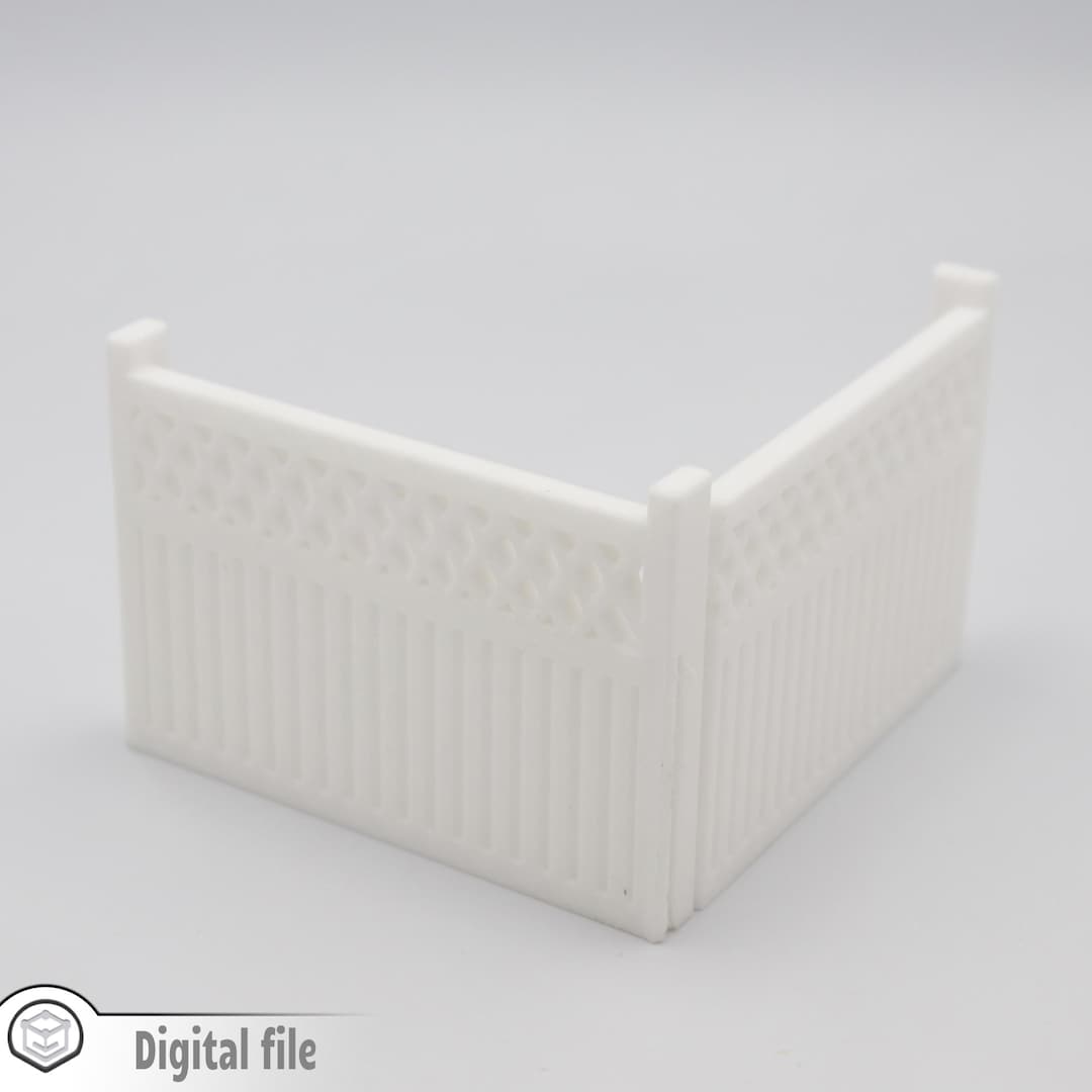 1:12 Miniature High Fence #2 Modular Print 3d Stl File - Etsy