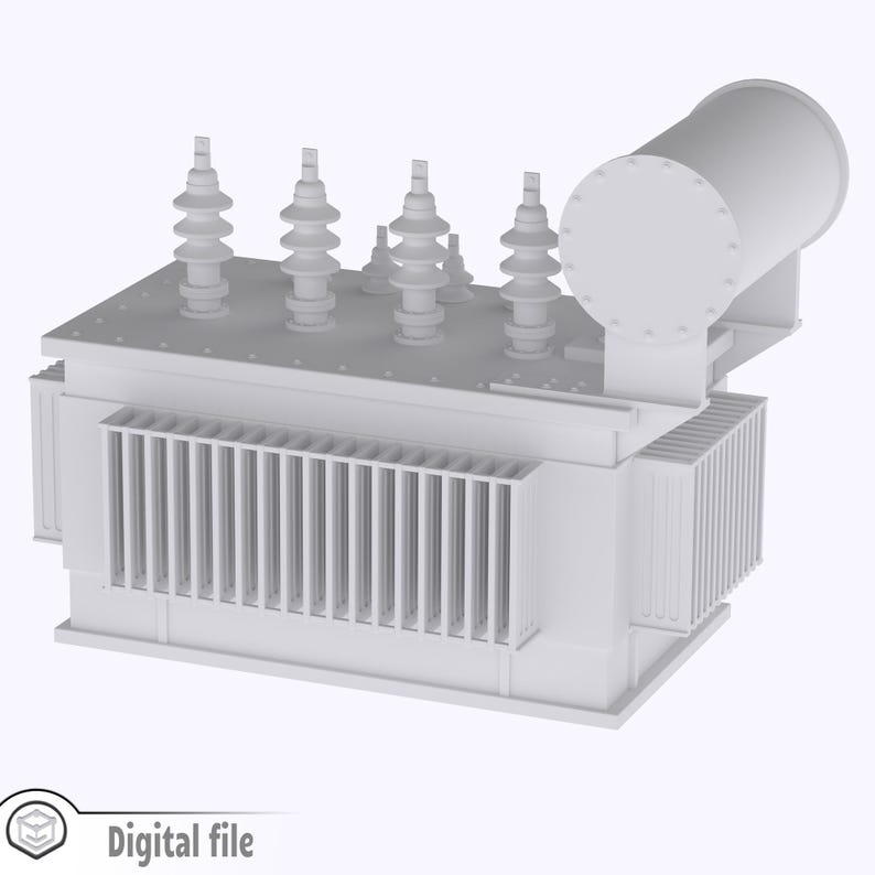 1:87 HO Scale Big Electrical Transformer Station Train Model 3D Stl ...