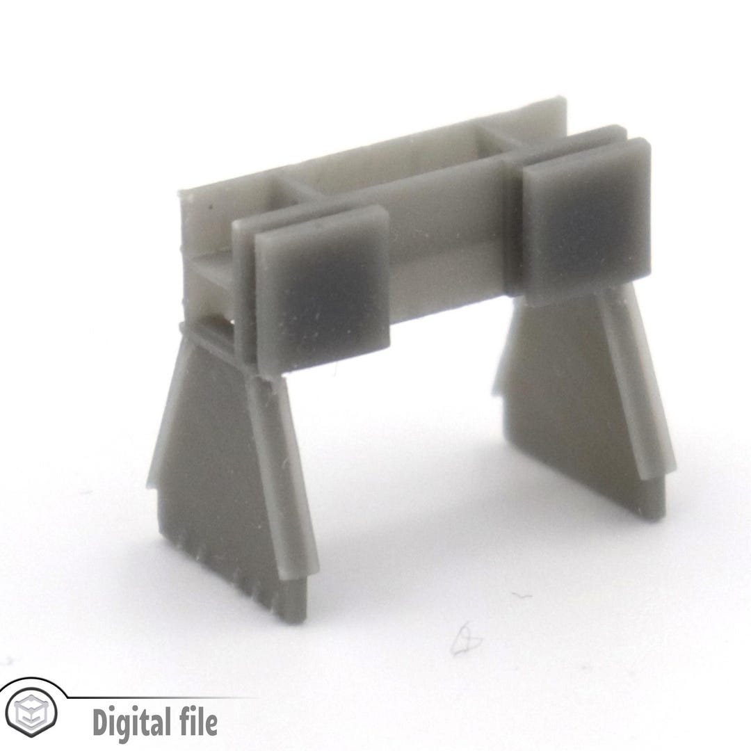 1:87 HO Scale Buffer Stop #1 Train Model 3D Stl File - Etsy