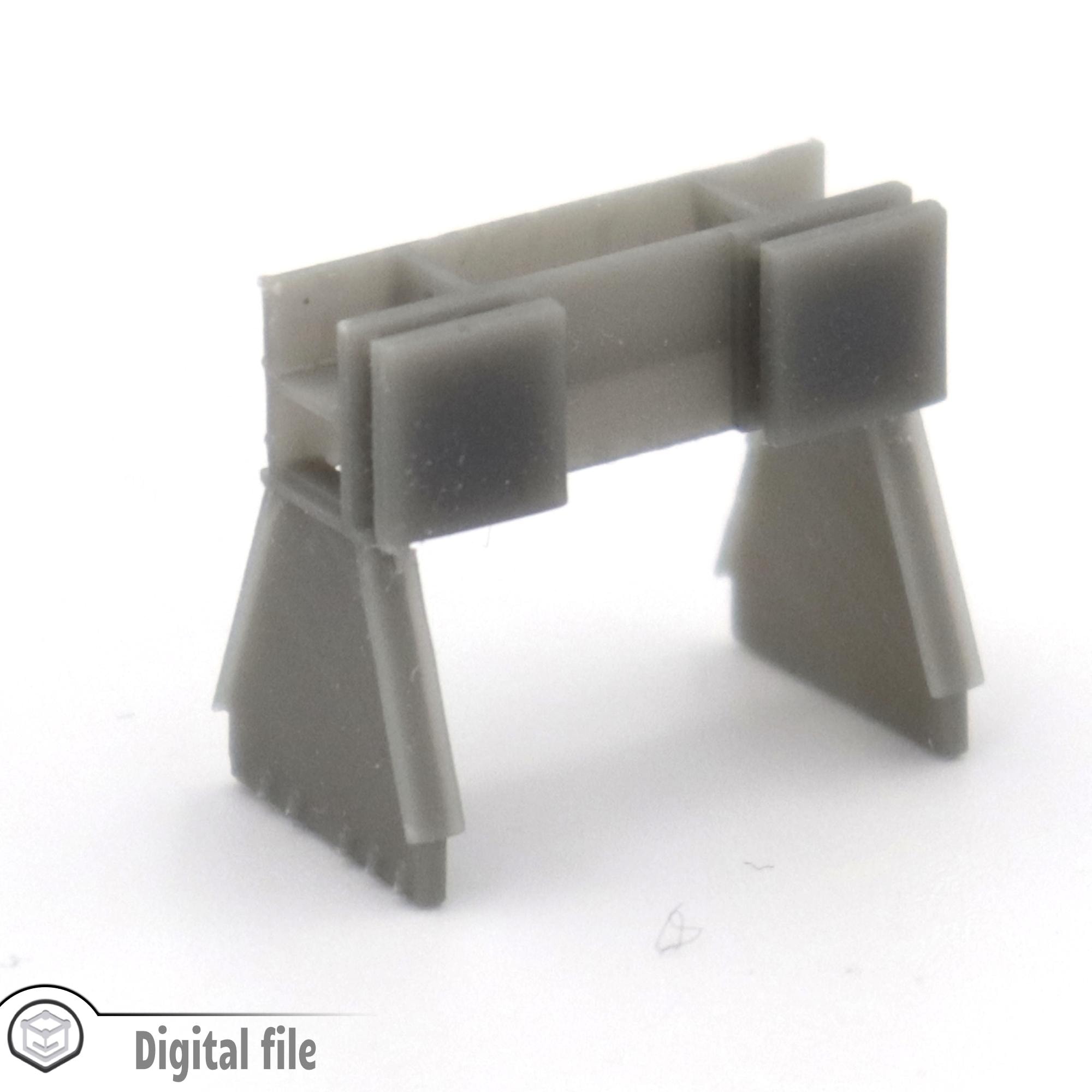 1:87 HO Scale Buffer Stop #1 Train Model 3D Stl File - Etsy