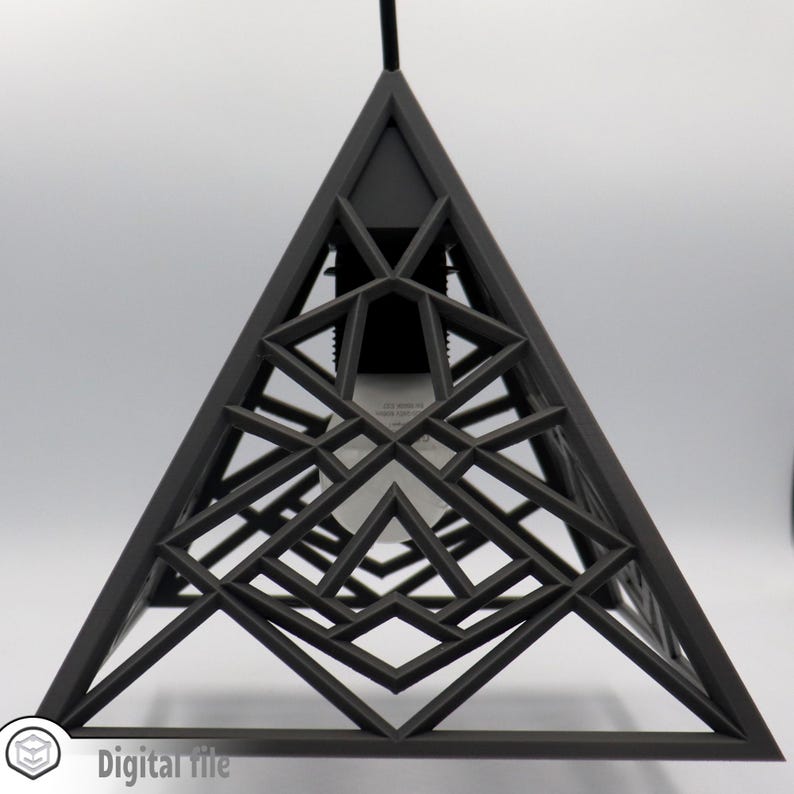 Pendant Lamp #2 3D Printed STL File - Etsy