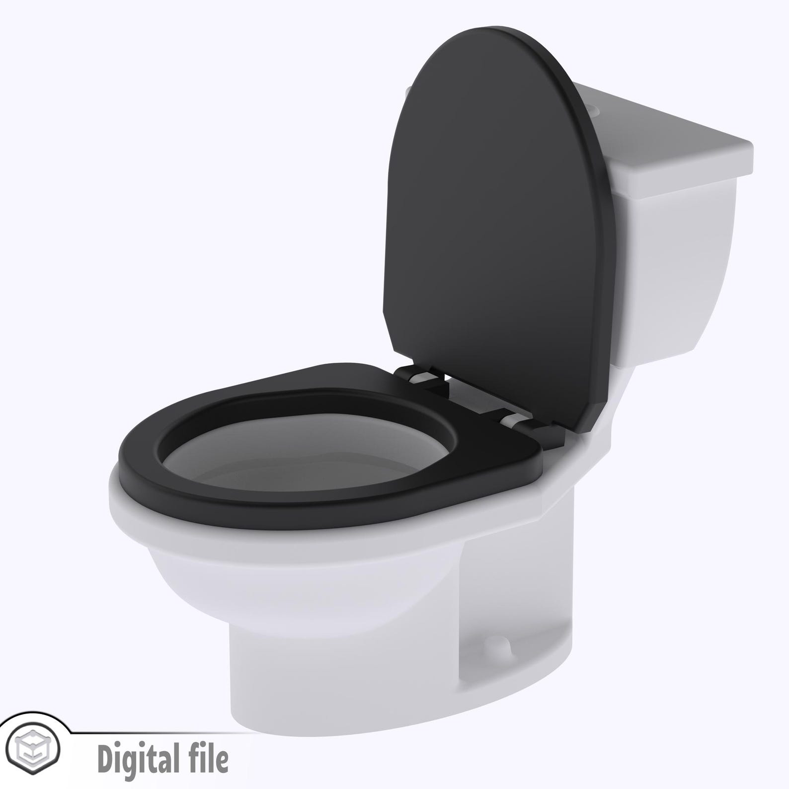 1:12 Miniature Bathroom Modern Toilet 3d Stl File - Etsy