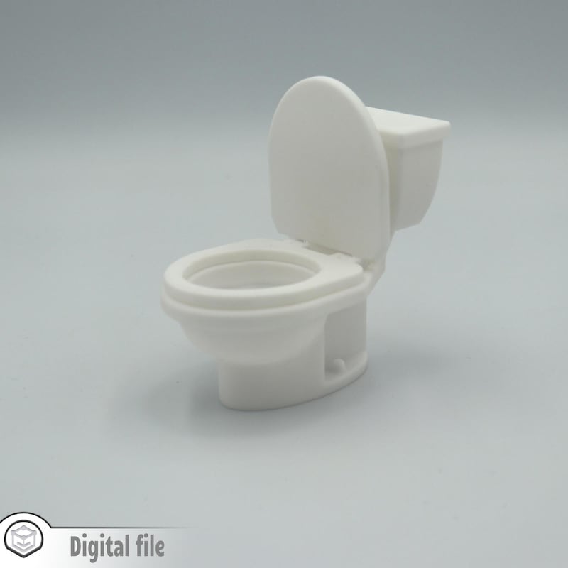 Toilet Resin Miniature - Etsy
