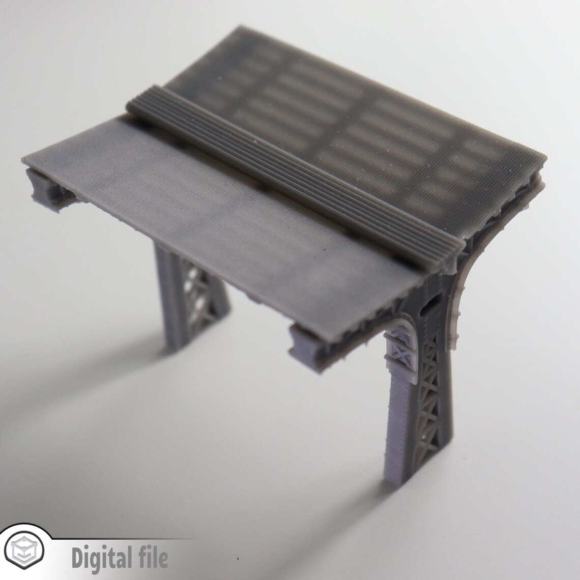 1:87 HO Train Station Outdoor Platform #1 Train Model 3D Stl File - Etsy
