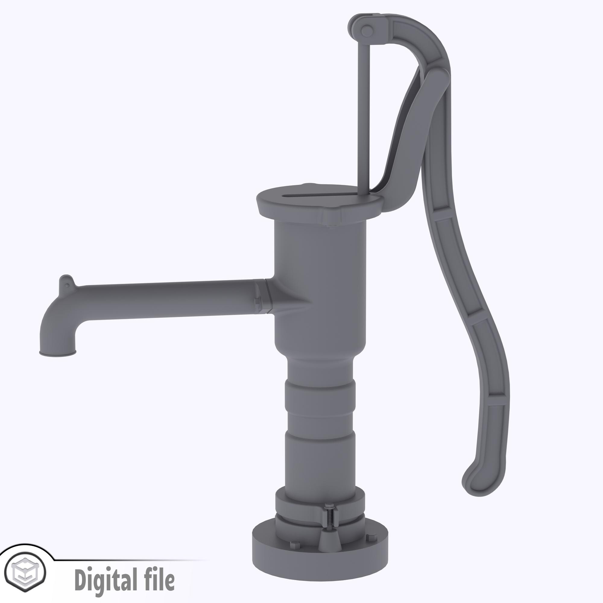 1:12 Miniature Manual Garden Pump 3d Stl File - Etsy