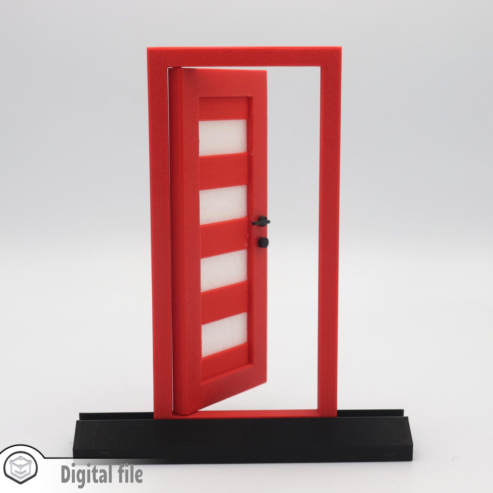 1:12 Miniature Functional Door Style 6 Multi-color and Multi-material ...