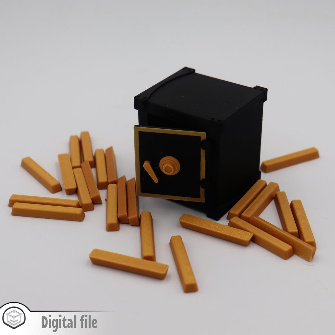 1:12 Miniature Rectangle Safe Vintage 3d Stl File - Etsy