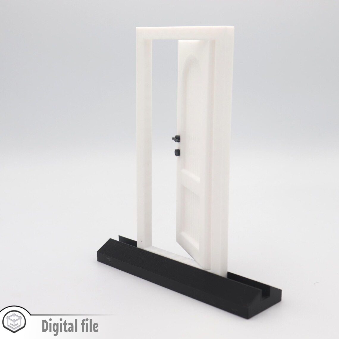 1:12 Miniature Functional Door Style 1 3d Stl File - Etsy