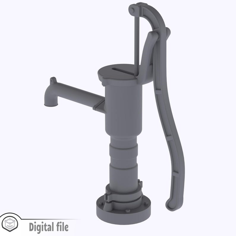 1:12 Miniature Manual Garden Pump 3d Stl File - Etsy