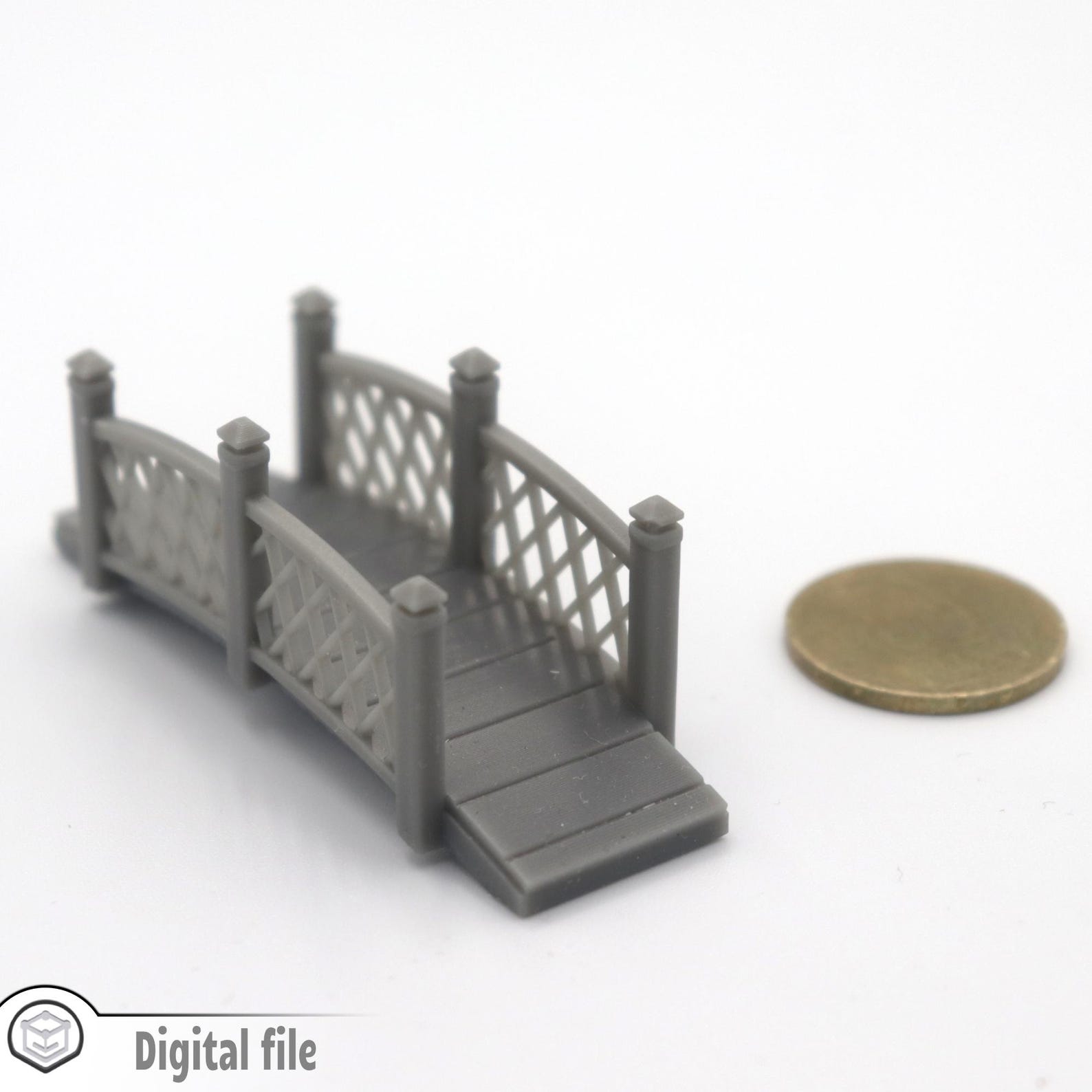 1:87 HO Small Bridge #1 Train Model 3D Stl File - Etsy
