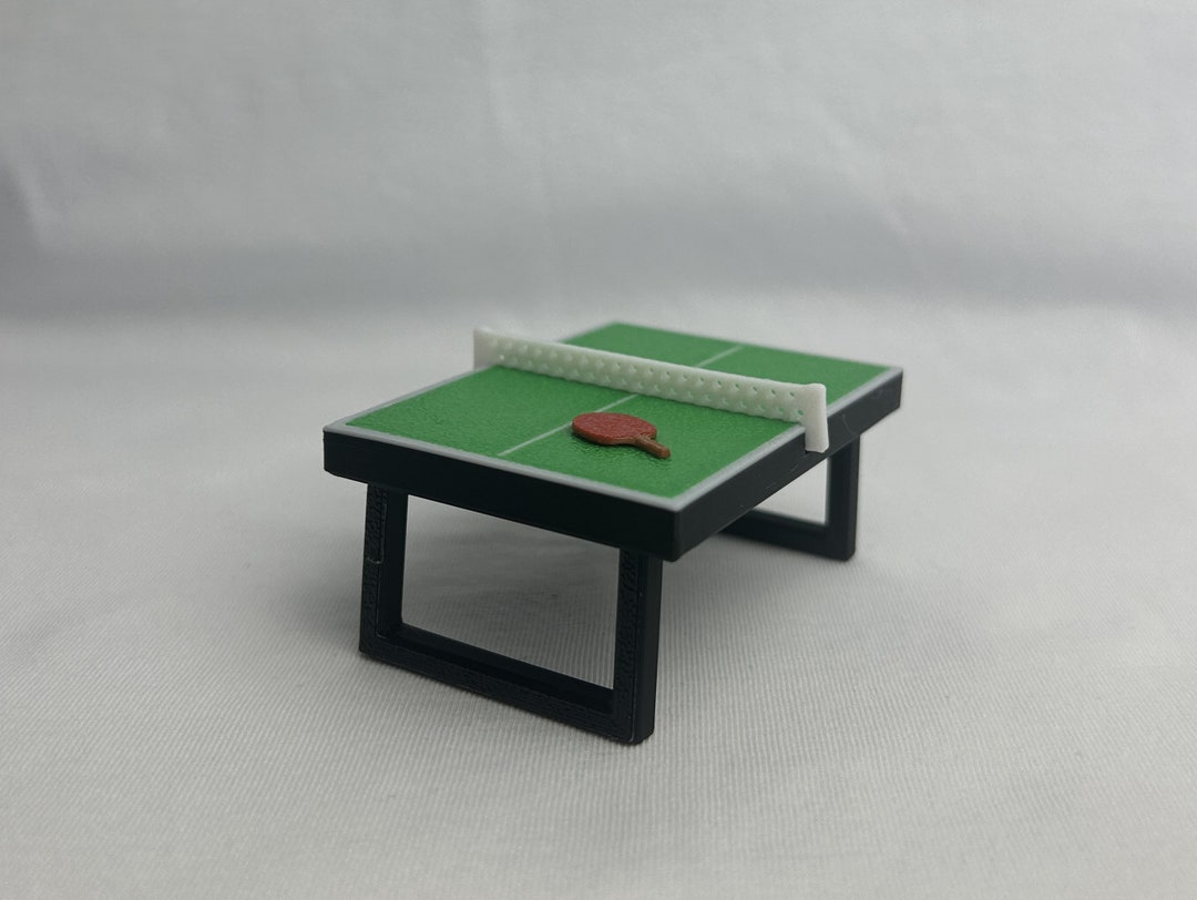 1:12 Miniature Ping Pong Table With Sliding Legs Multi-color Print 3d ...
