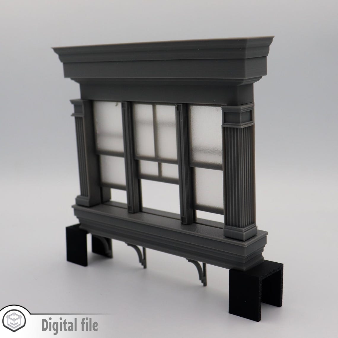 1:12 Miniature Bay Window With Functional Sliding Windows Multi-color ...