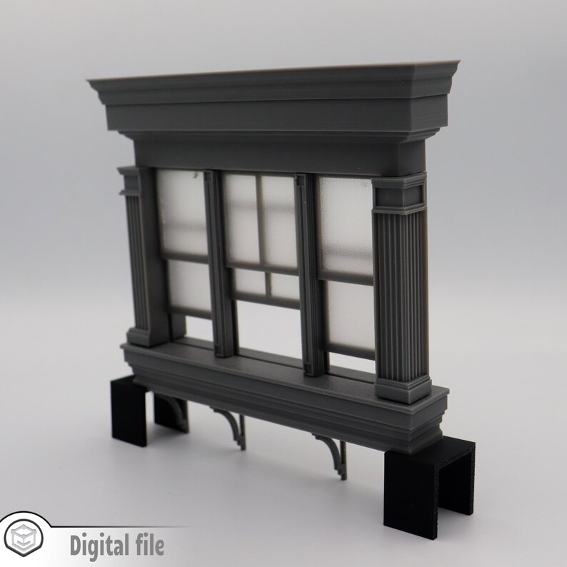 1:12 Miniature Bay Window With Functional Sliding Windows Multi-color ...