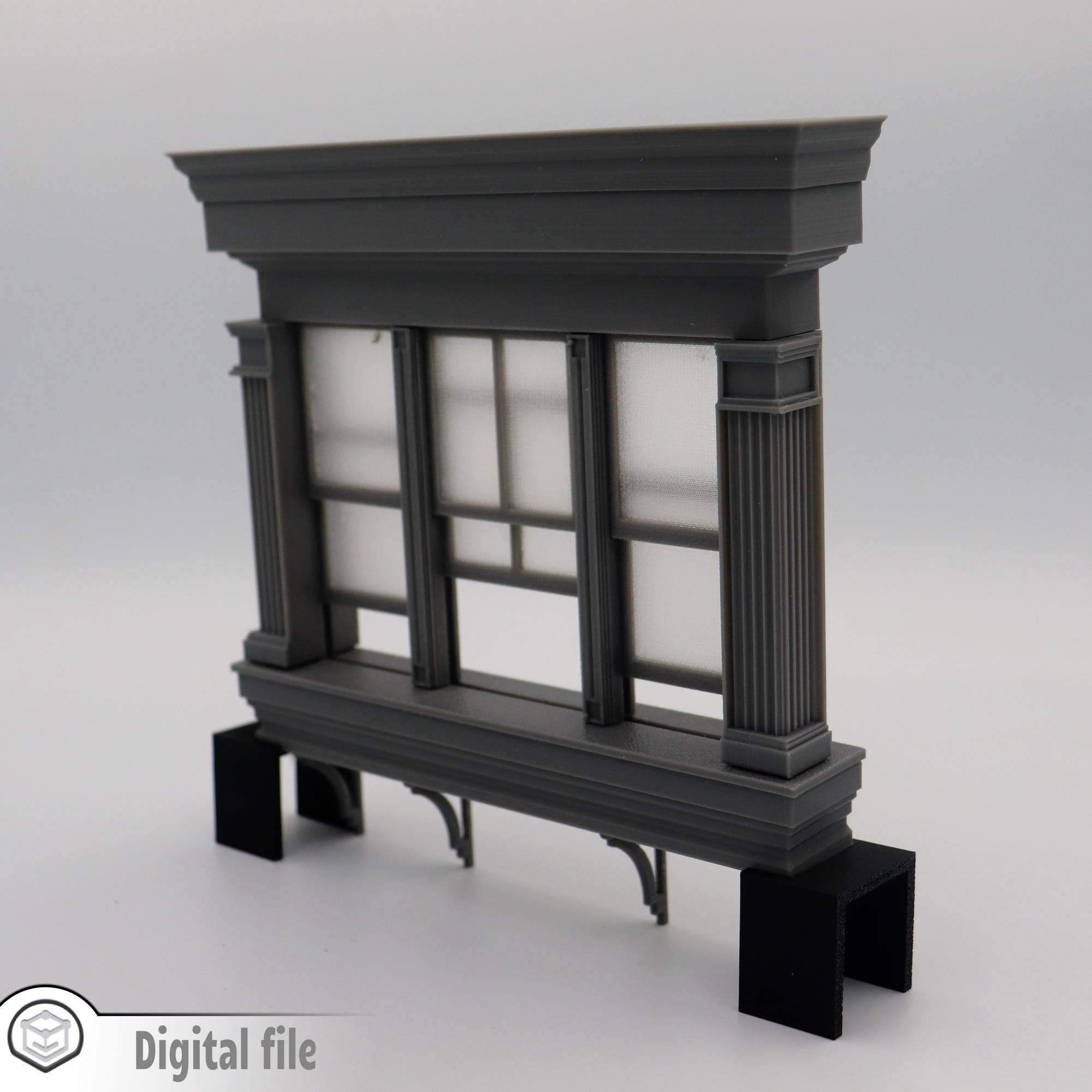 1:12 Miniature Bay Window With Functional Sliding Windows Multi-color ...