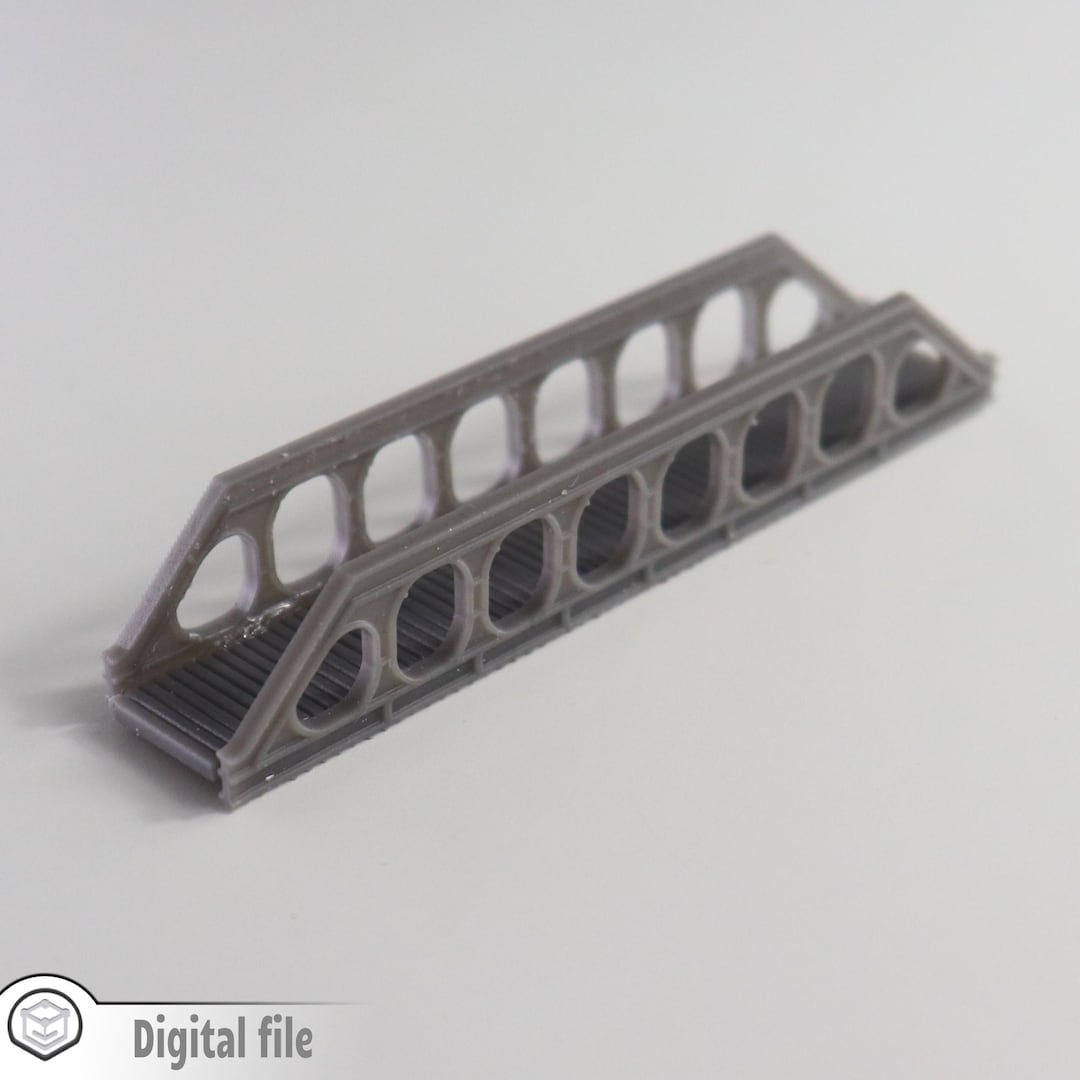 1:87 HO Steel Footbridge Vierendell Truss Inspired #1 Train Model 3D ...