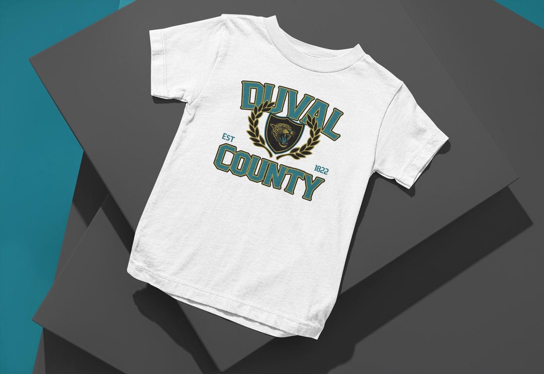 Duval County "varsity" T-shirt- White, Sizes (S-4XL) Jaguars - Etsy