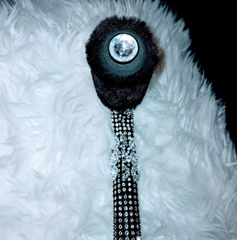 New Redesigned Bling-bling Equate Quad Walking Cane Adjustable Faux Fur ...