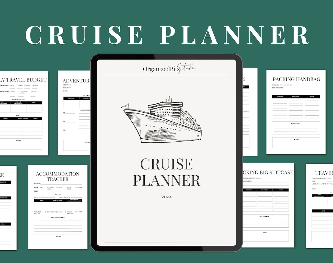 Cruise Planner, Digital Cruise Planner, Holiday Planner, Vacation ...