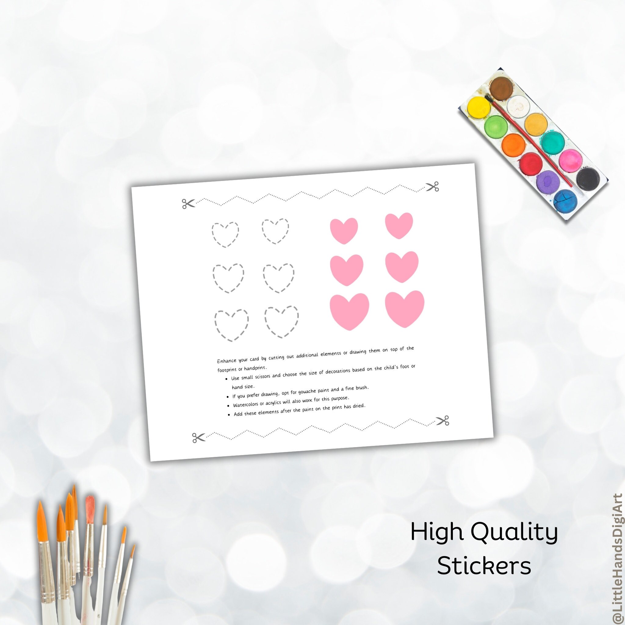 Valentines Day Handprint Art Kids DIY Activity I Love You to the Moon ...