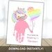 Unicorns Rainbows Handprint Preschool Art, Handprint Preschool Craft ...