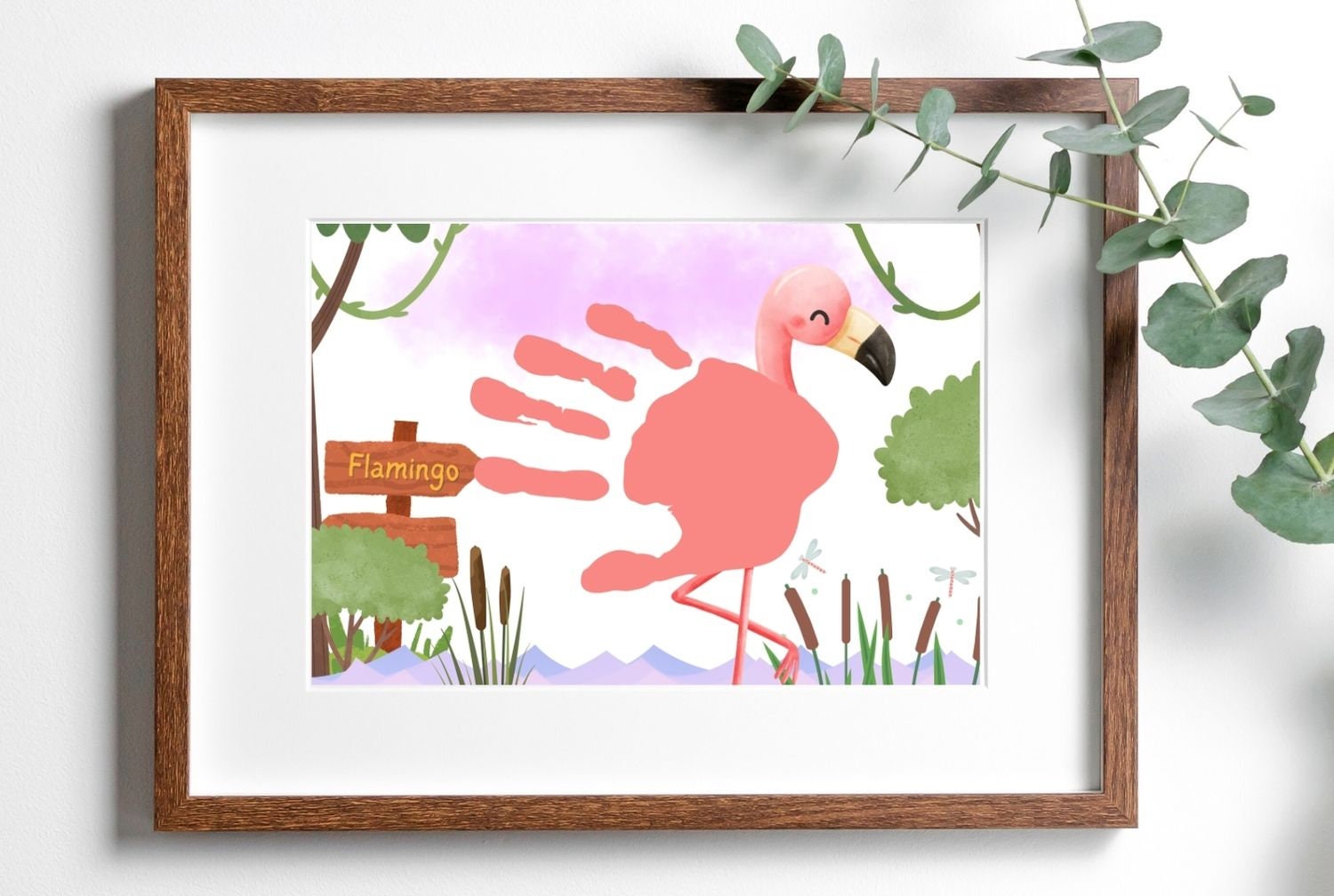 DIY Flamingo Handprint Activity for Kids Flamingo Handprint Jungle ...