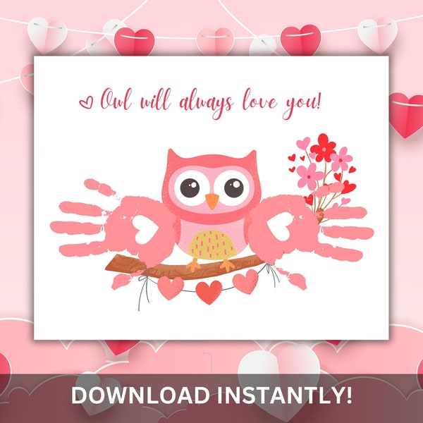 Owl Valentine Card - Etsy