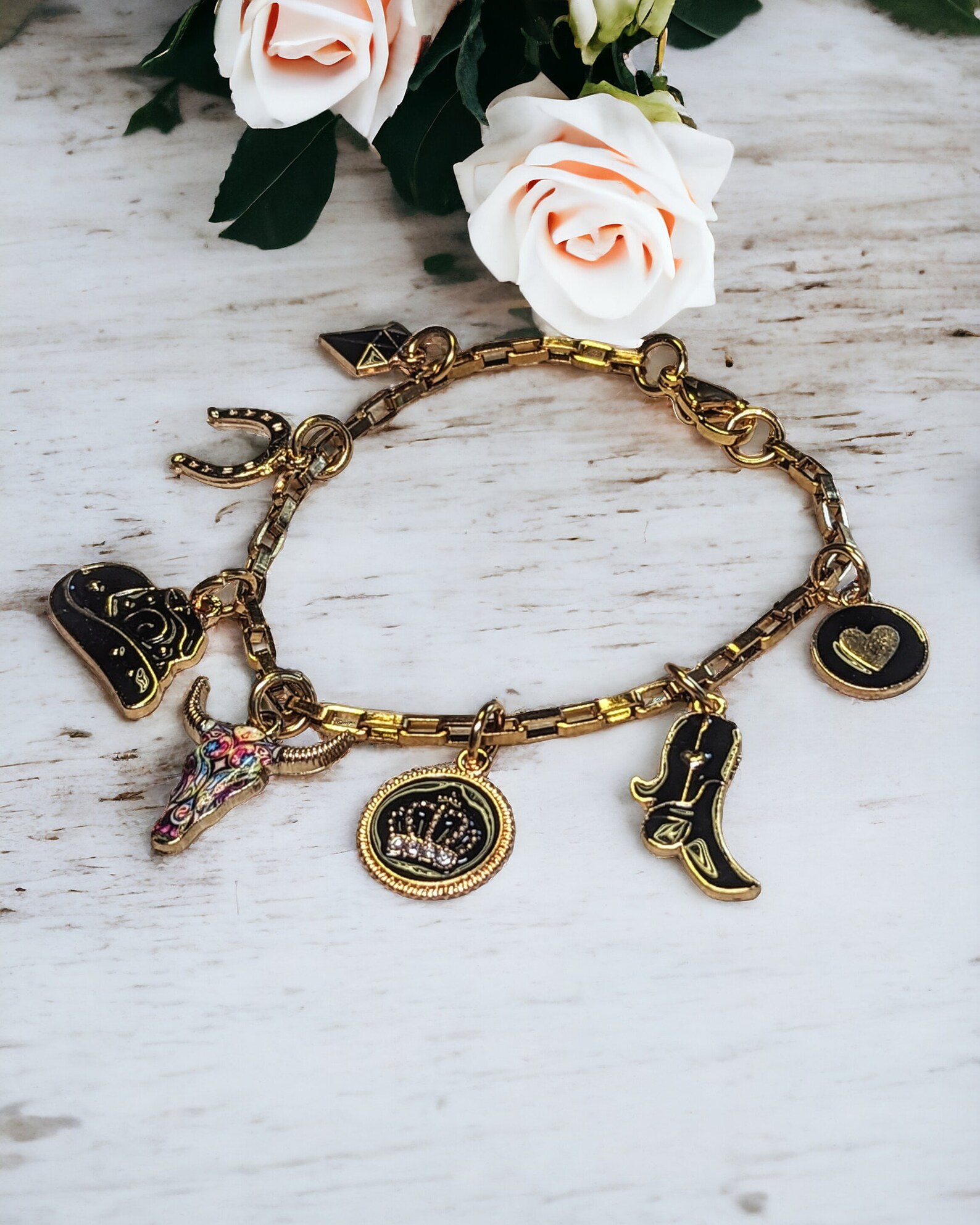 Create Your Own Custom Charm Bracelet/customizable Charm Bracelet ...