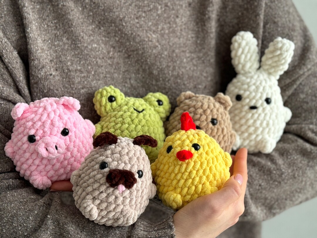 Amigurumi Animal Crochet Patterns | Easy Beginner Plush Toys (PDF ...