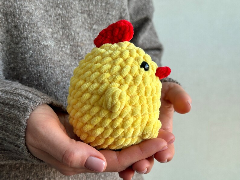 Charlie the Chick Crochet Pattern Cute Chicken Plushie Pattern Easy ...