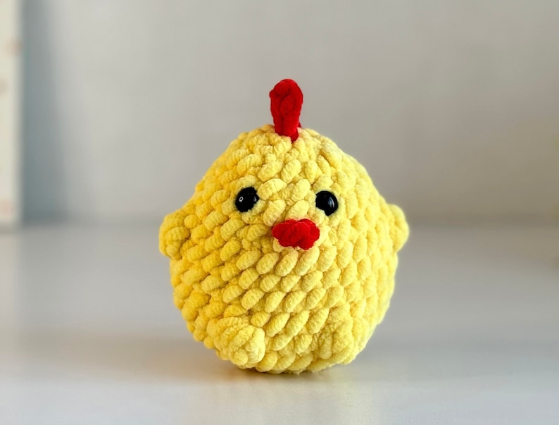 Charlie the Chick Crochet Pattern Cute Chicken Plushie Pattern Easy ...